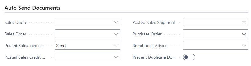 Clever Dynamics - Auto Send Setup